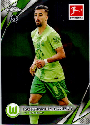 2025 Topps Chrome Bundesliga Mohammed Amoura RC #100 VfL Wolfsburg ...