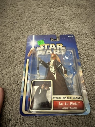 2002 Star Wars Attack of the Clones Jar Jar Binks Gungan Senator Action ...