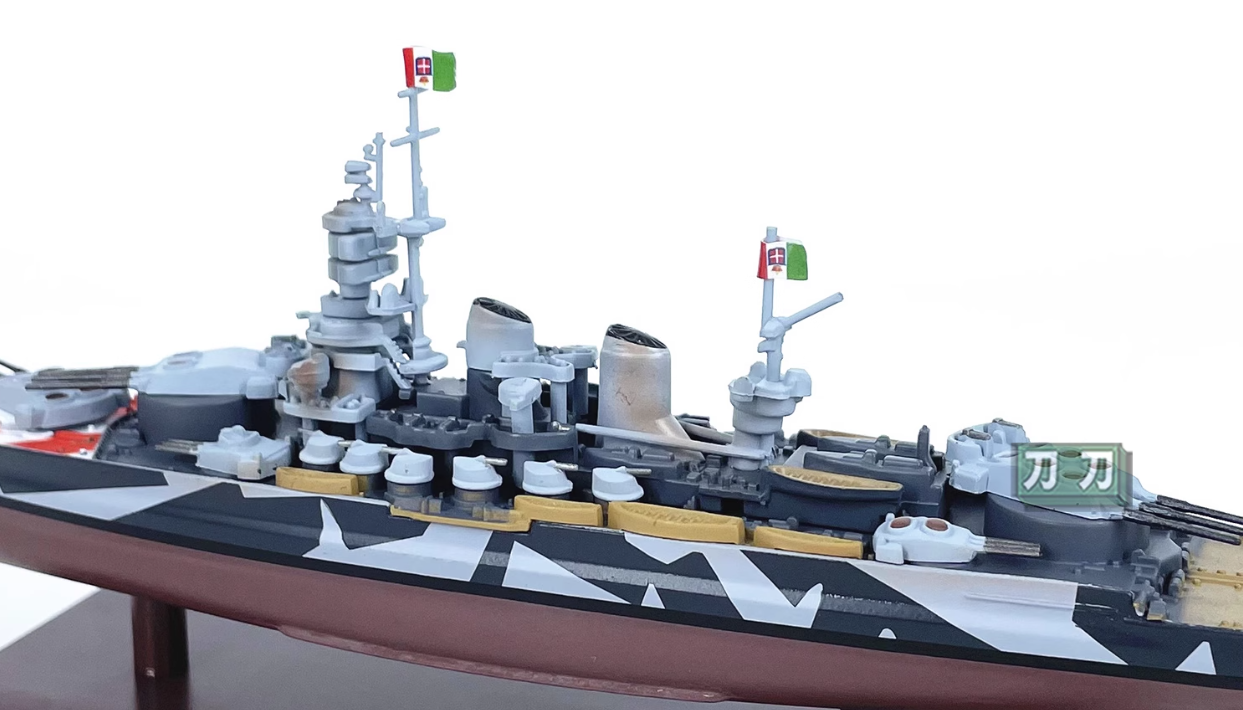 1:1000 Italian Battleship Rome Warship Model Alloy Finished Products | eBay