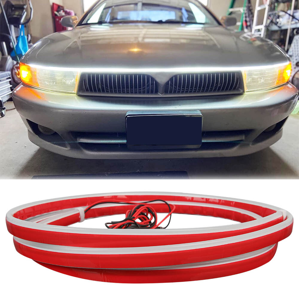 71" /180CM LED Running Light Strip Dynamic Car Hood Light For ...