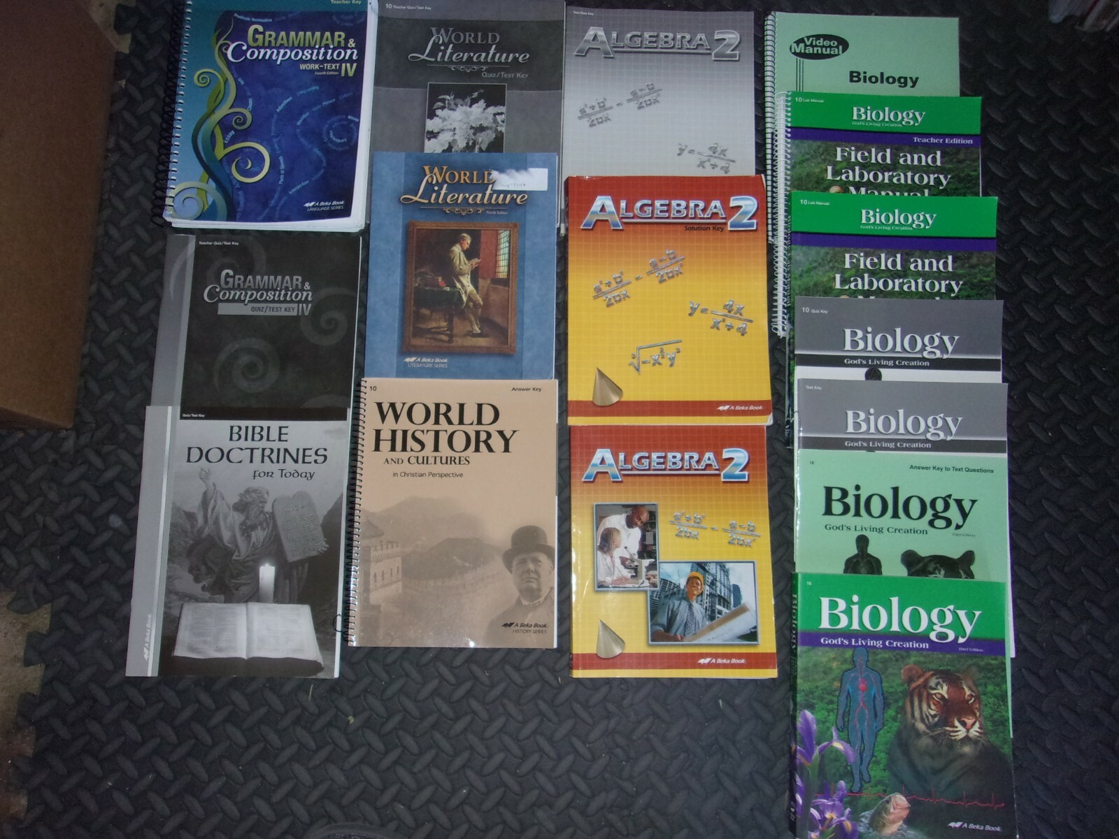 ABeka 10th Grade 10 LOT World Literature Algebra 2 Grammar Compositi ...