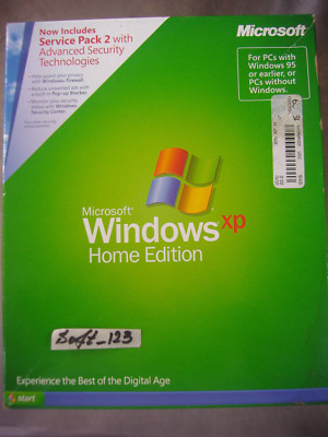 MICROSOFT WINDOWS XP HOME w/SP2 FULL OPERATING SYSTEM OS MS WIN =SEALED ...