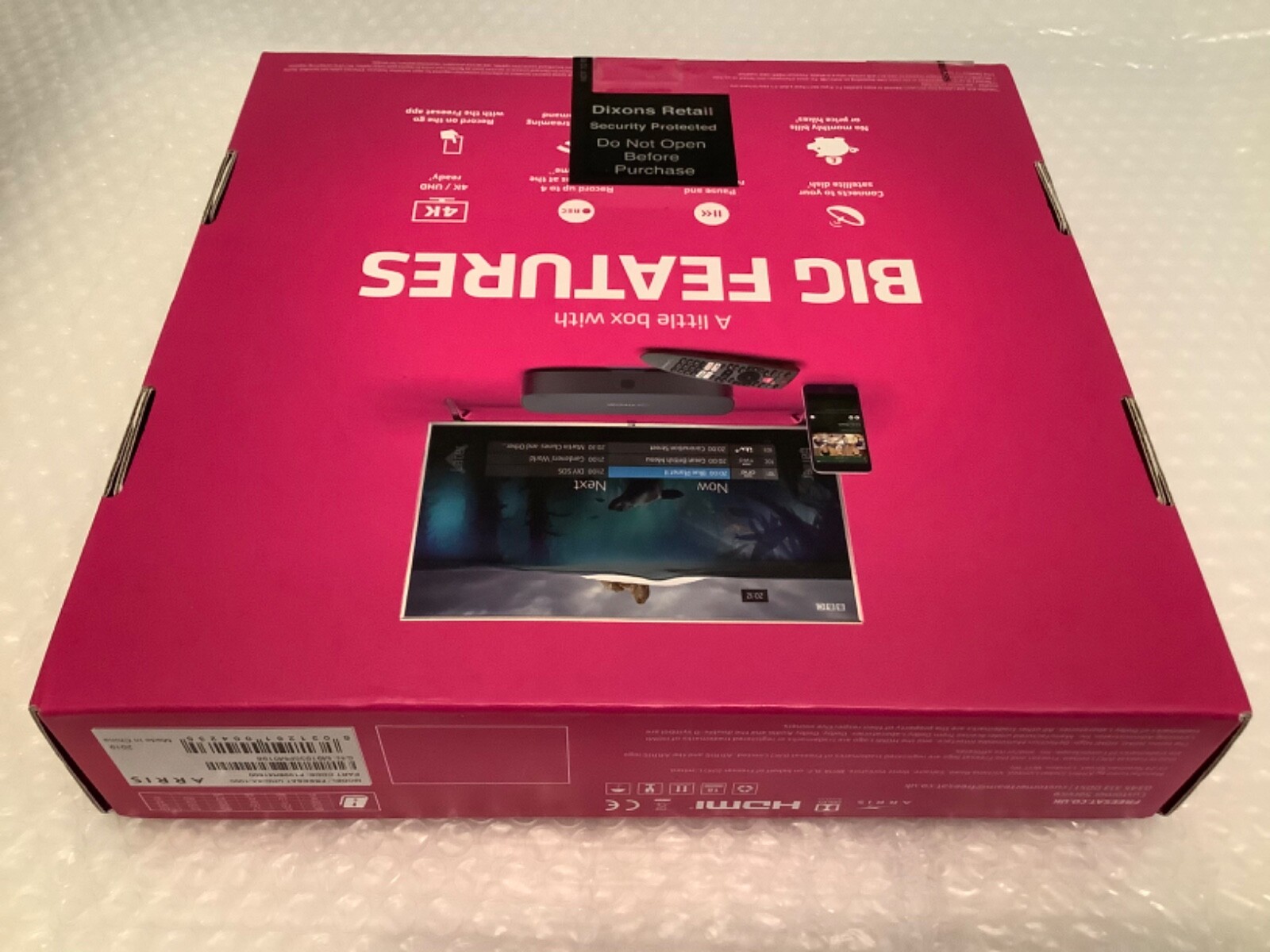 FREESAT BOX UHD SMART 4K PVR 1TB SET TOP BOX FREE TO AIR TV RECORDABLE ...