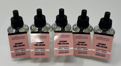 5 BATH & BODY WORKS COCONUT PINA COLADA WALLFLOWER FRAGRANCE REFILL ...