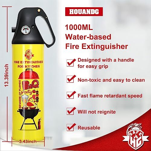 Kitchen Fire Extinguisher 1000ml Fire Extinguishers For The Houseclass ...