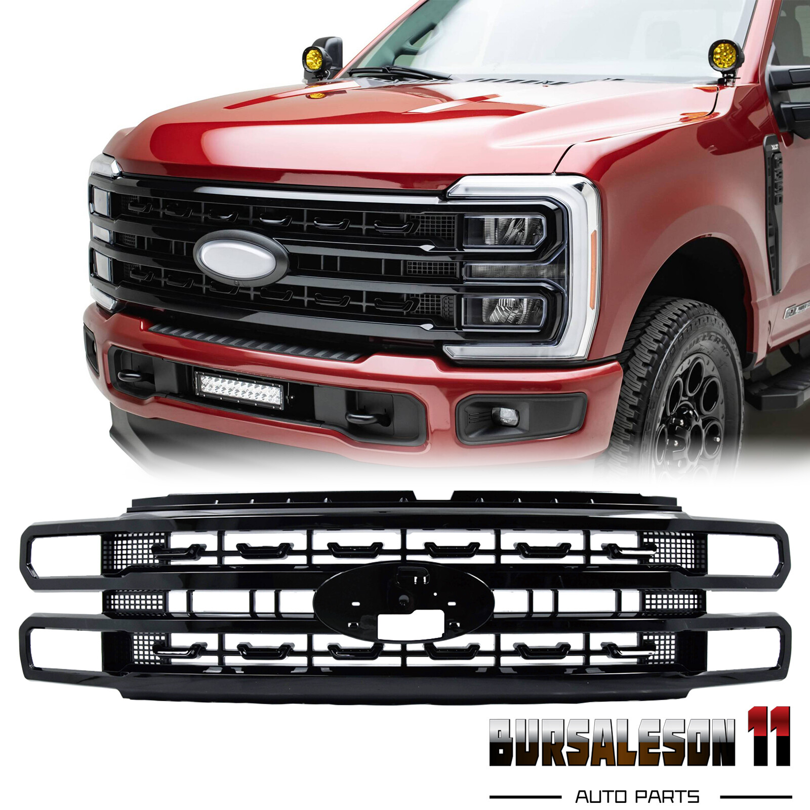For 2023-2024 Ford F250 F350 Super Duty Platinum Front Grille PC3B-8200 ...
