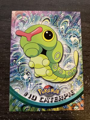 CARTE POKÉMON TOPPS ENGLISH - #10 CATERPIE / ASPICOT PROCHE DU NEUF/NM ...