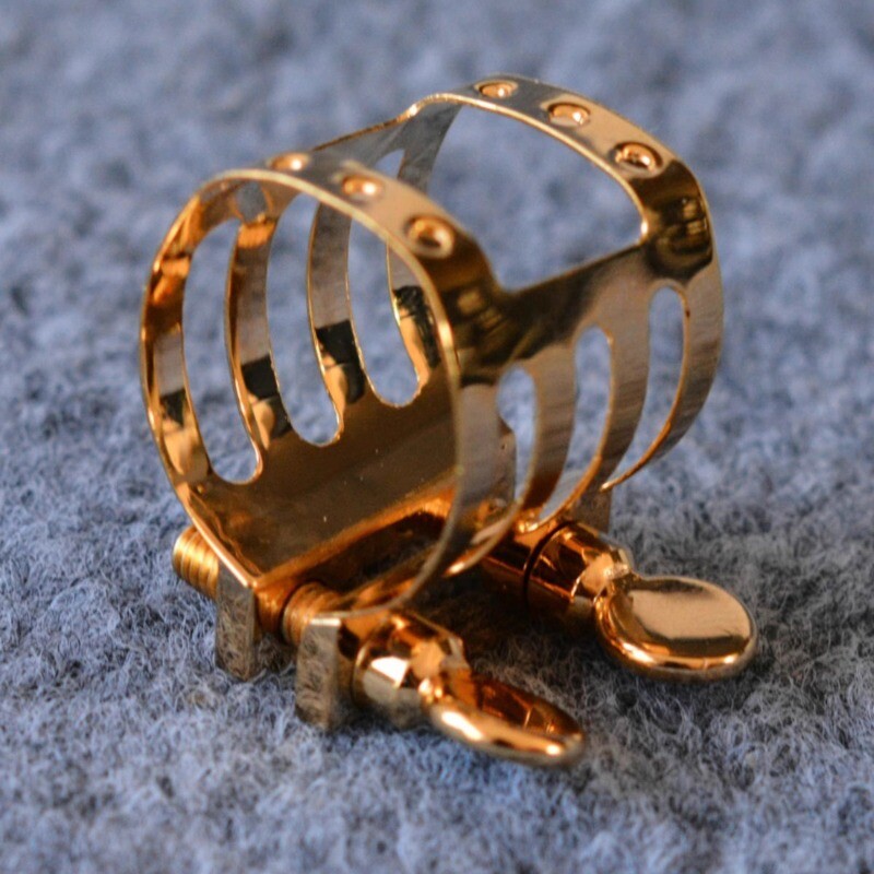 Handmade Saxophone Gold Plated Ligature for Alto Saxophone Metal ...