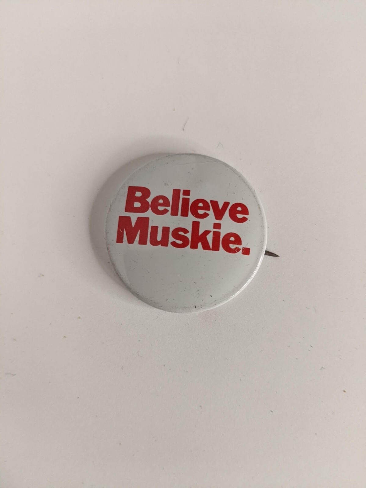 Vintage Believe Muskie pin button political pinback 1" | eBay