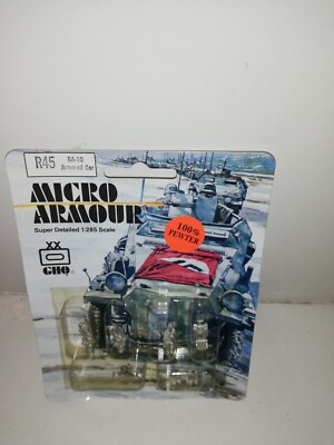 GHQ MICRO ARMOUR R45 PACK DE 5 BA-10 ARMORED CAR WARGAME WWII 1/285 ...