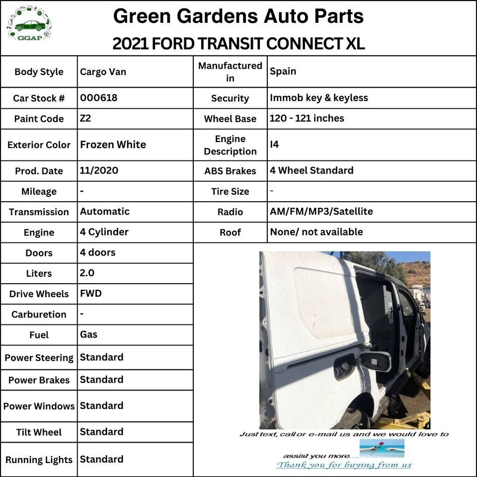 2021 FORD TRANSIT CONNECT Communication Telematics Control Module LT1T ...