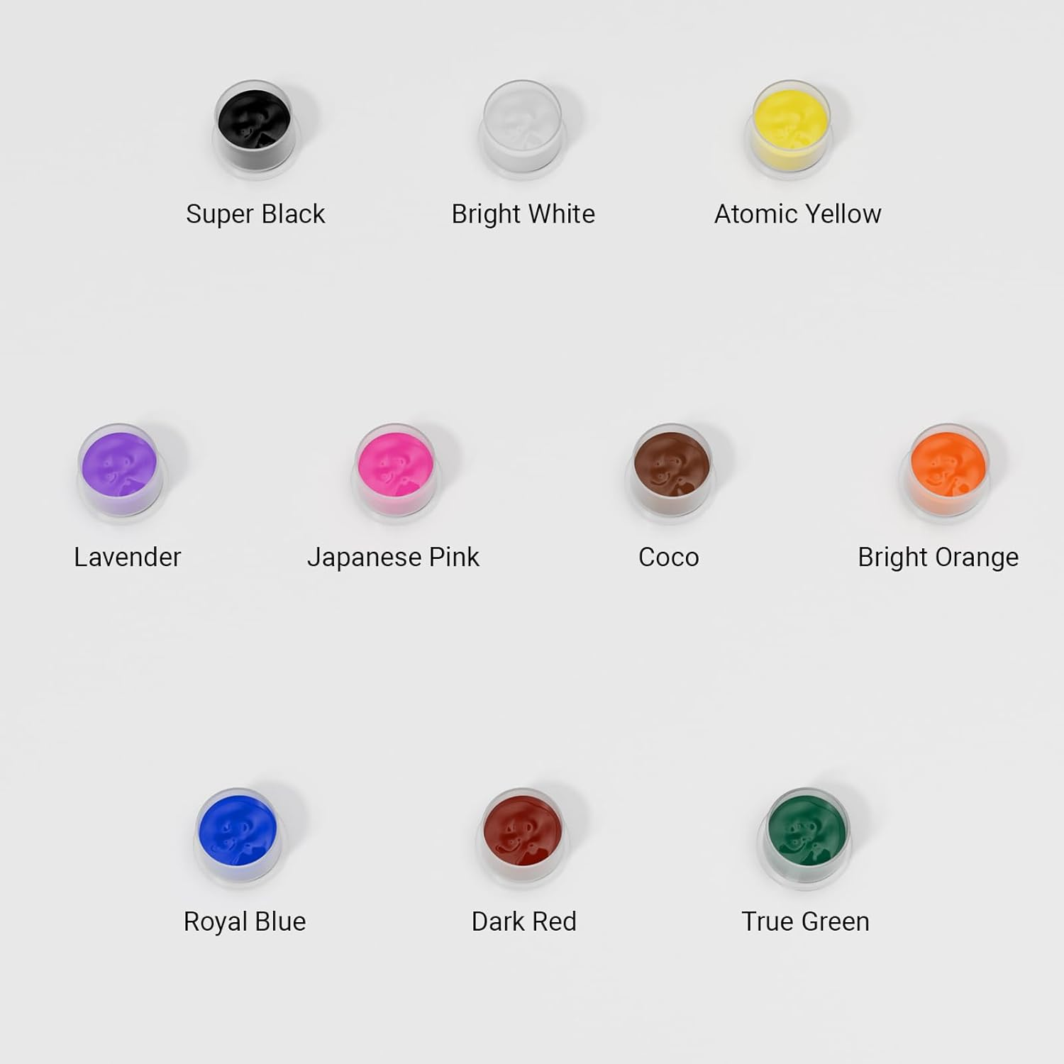 Ink Color Set 1/2 Oz (15Ml) Vegan-Friendly USA Standard Pigment Supply ...