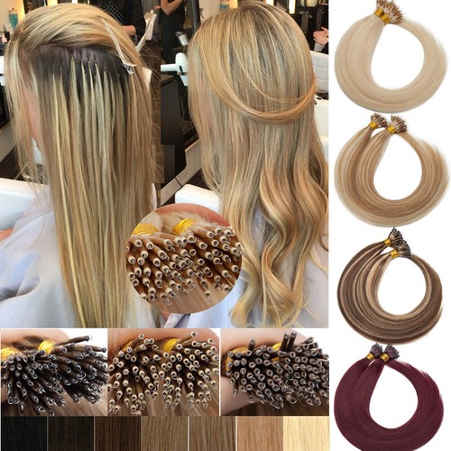 200g THICK Nano Ring Human Hair Extensions Nano Bead Micro Loop Link ...