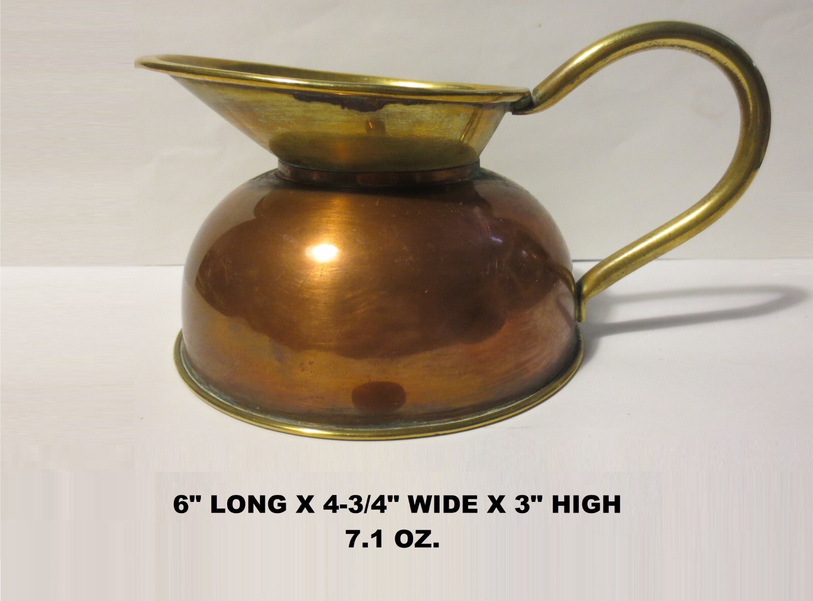 LOWEST PRICE! VINTAGE! c1940 COPPER & BRASS JUG/PITCHER, STAMPED ...