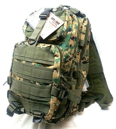 MARPAT Digital Camo ASSAULT PACK Tactical Military Style Backpack w ...