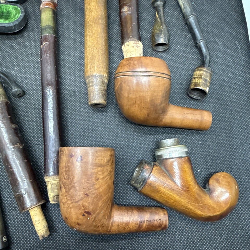 Vintage Assorted Pipe Stems And Bowls Lot | eBay