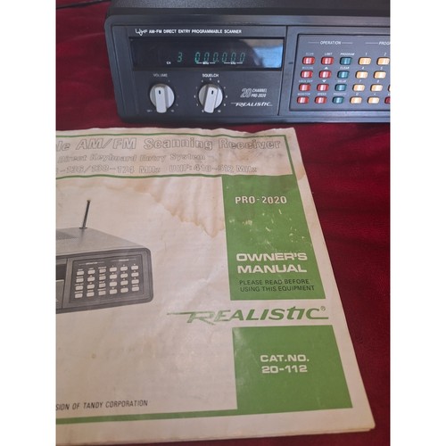Realistic Pro 2020 UHF/VHF Am-Fm Direct Entry Prgrmble Scanner 20 ...