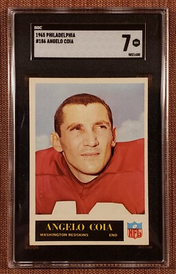 1965 Philadelphia #186 Angelo Coia Washington Redskins Football Card ...