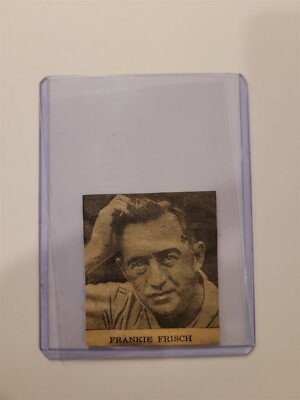 Frankie Frank Frisch Cardinals 1937 Baseball Picture Panel | eBay