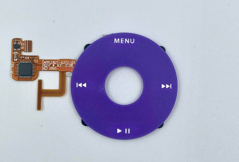 iPod Classic Purple Click Wheel / Center Button Flex Apple 5th 5.5 Gen ...