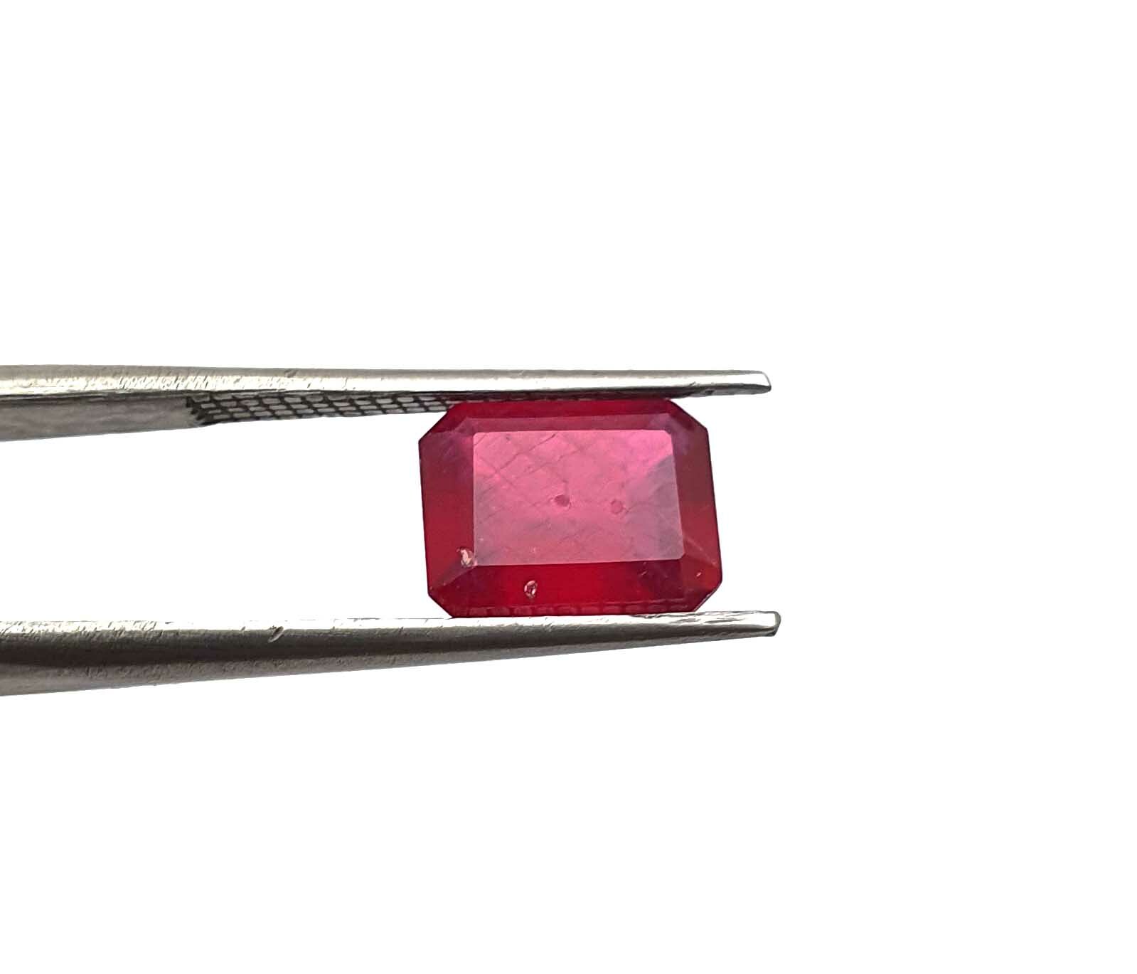 3.60 CT Natural Ruby Octagon Cut Loose Gemstone 8x10 MM | eBay