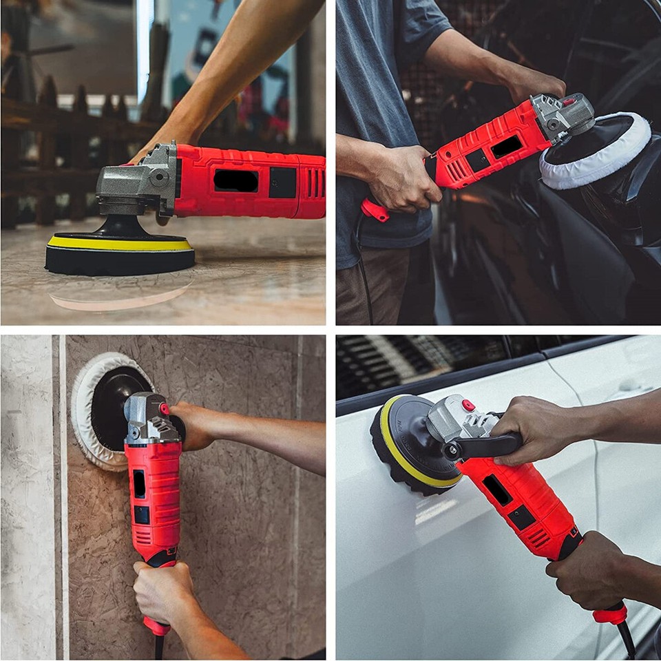 1580W Rotary Car Polisher Buffer Sander 7"Polishing Machine Waxer Pad ...