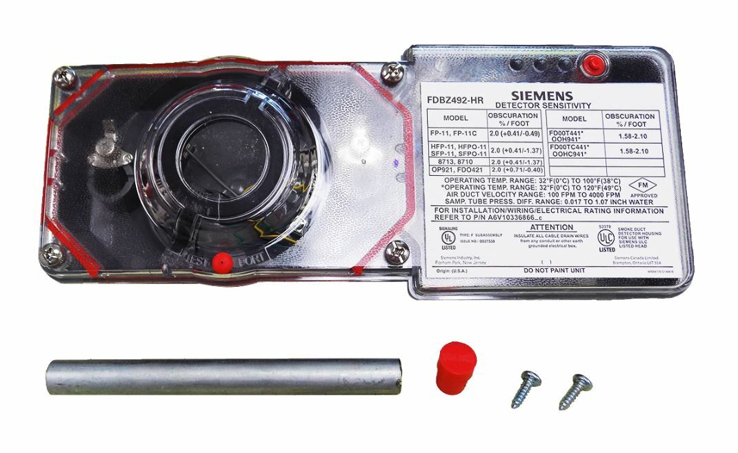 (NEW)SIEMENS FDBZ492-HR DUCT HOUSING - 2 WIRE WITH RELAY FOR ...