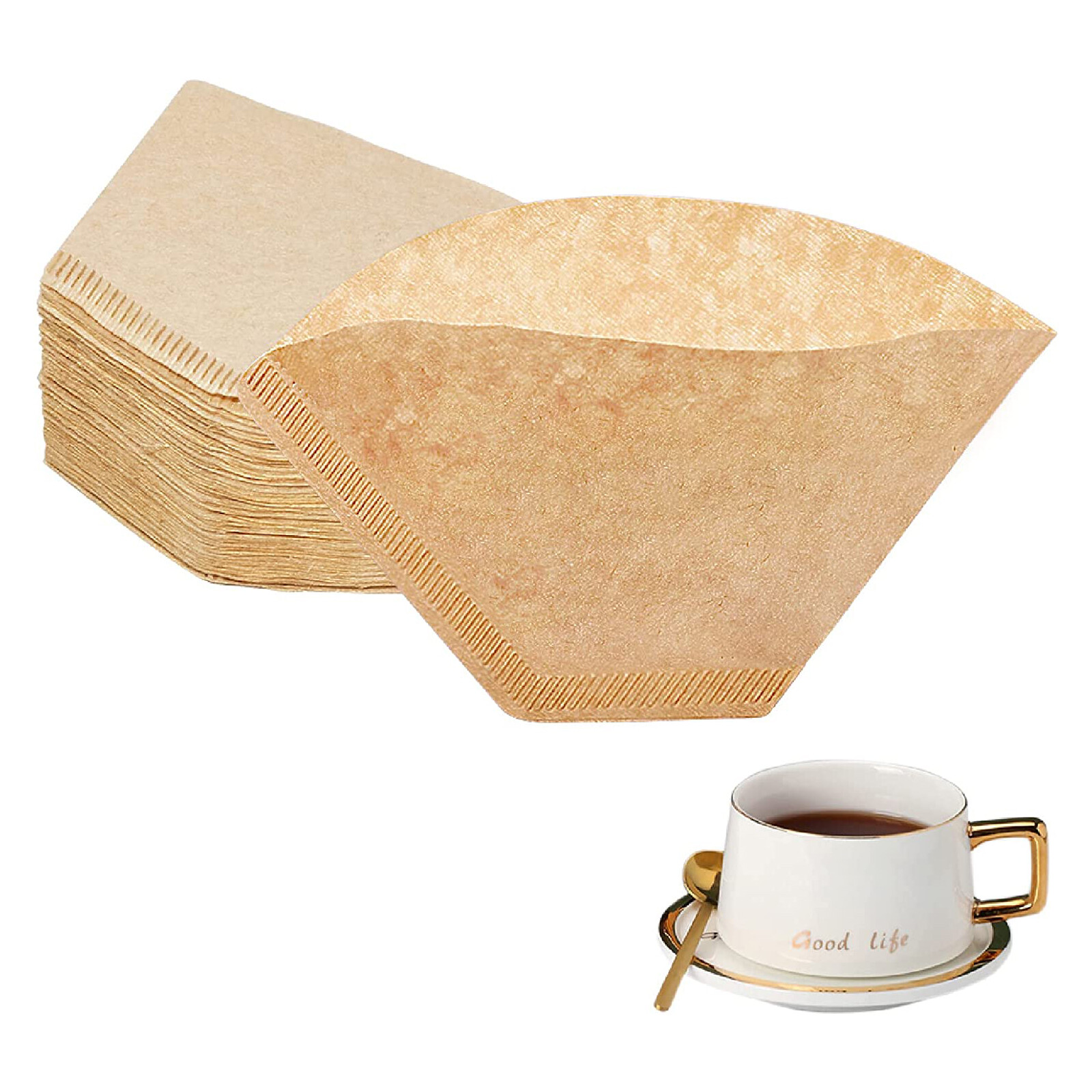 UP 300X Unbleached Coffee Filter Paper Drip Pour Over Perfect Cup ...