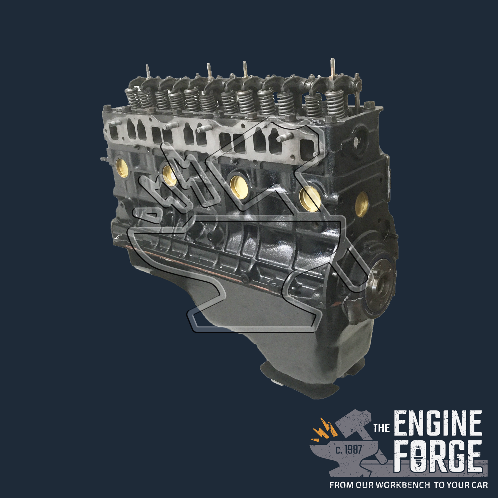3FE Toyota 3F 4.0L Straight 6 Landcruiser Remanufactured Engine 1988 ...