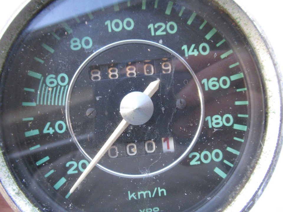 Porsche 356 Carrera Speedometer in Kilometers VDO Date Stamp 9.62 | eBay