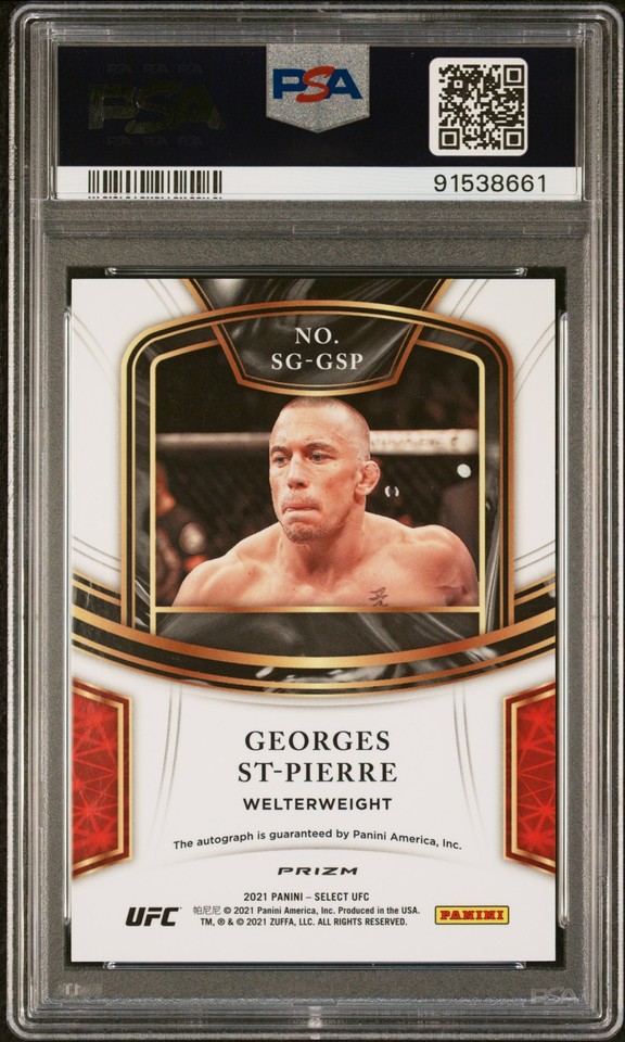 2021 Panini Select Ufc Signatures #GSP Georges St-Pierre Sig-Disco ...