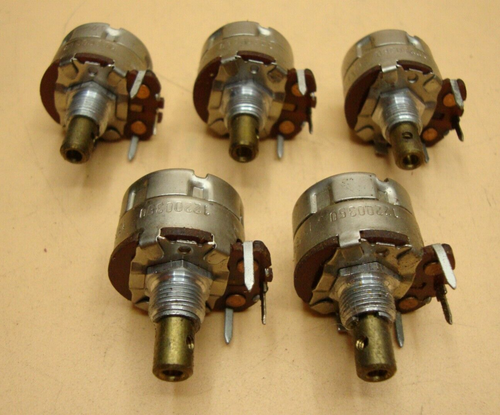 CTS Linear Taper Potentiometer 1000 Ohm w/Switch .25" Round Shaft (QTY ...