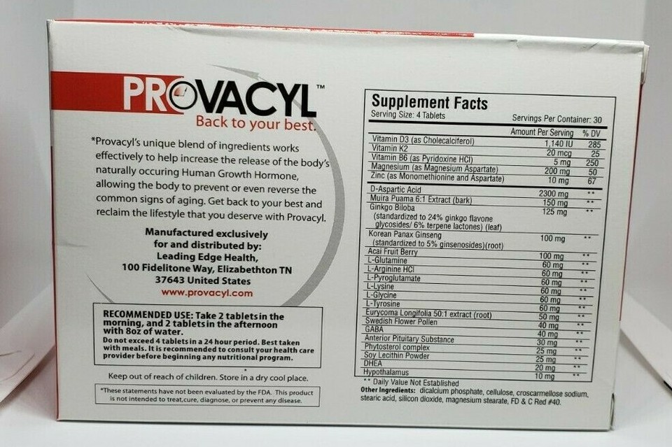 Provacyl Dietary Supplement With Vitamin B6, Vitamin D - 120 Tablets ...