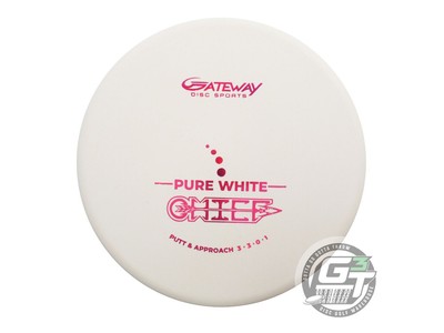 NEW Gateway Pure White Chief 173g Pink Holo Foil Putter Golf Disc | eBay