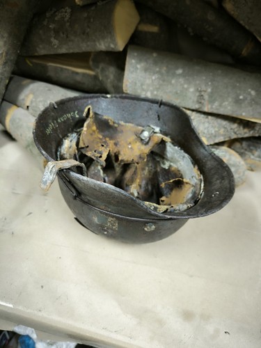 WW2 M40 German Helmet WWII M40 Combat helmet Original Paint Free ...