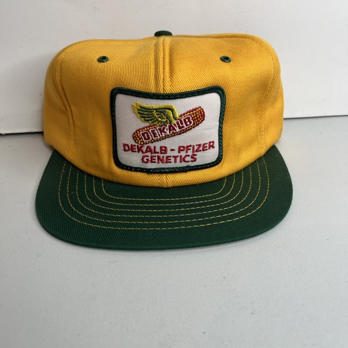 Vintage DEKALB Pfizer Genetic SEED Farm PATCH SNAPBACK Swimgster HAT ...