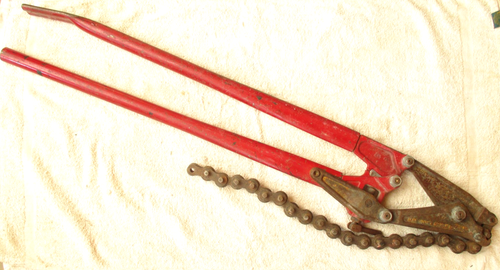 Wheeler Rex Snap Soil Pipe Cutter / Snapper. Cast Iron. Has 26" Chain ...