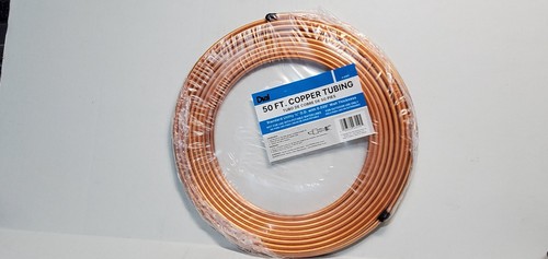 Dial Mfg # 4355 1/4" OD x 50' ft x .020 Copper Water Supply Line Tubing ...