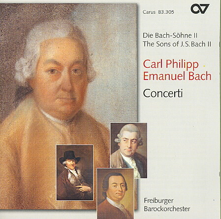 SONS OF J.S. BACH - CARL PHILIP EMANUEL BACH / GOLTZ, ET AL NEW CD ...