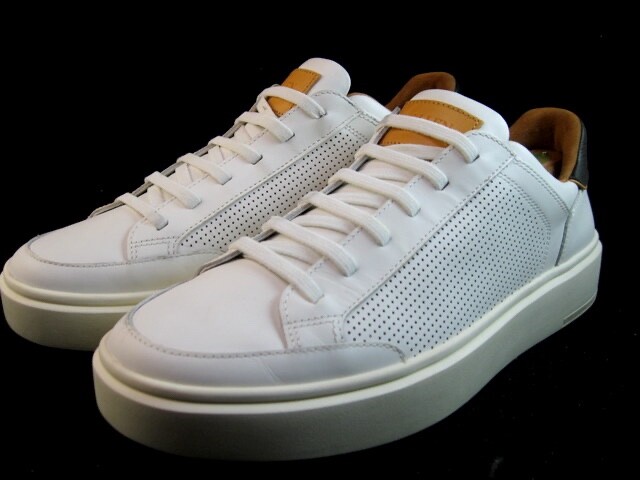 Allen Edmonds "OLIVER" Men's Slip-On Stretch Lace Sneakers 9.5 D White ...