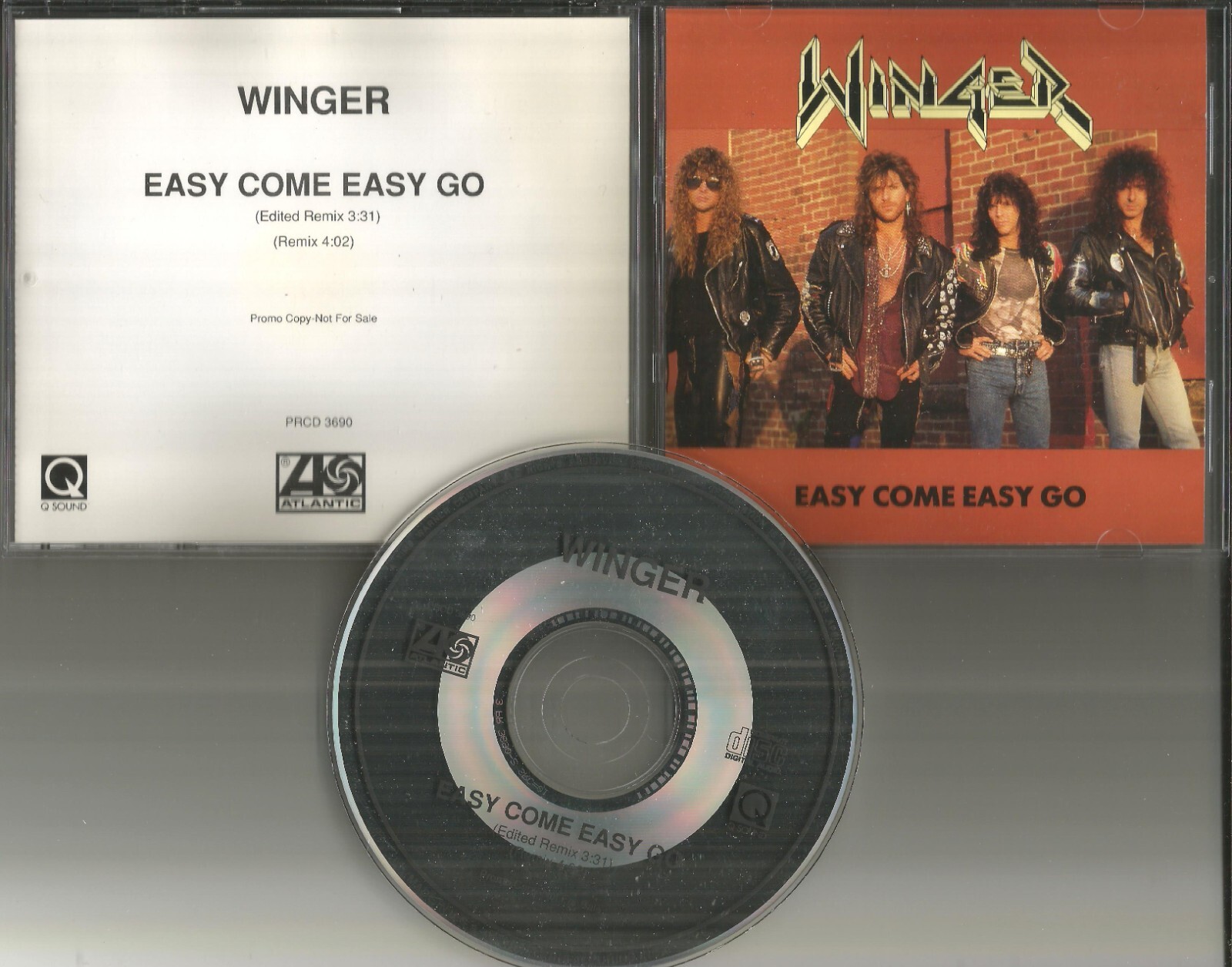 Kip WINGER Easy Come Go w/ 2 RARE REMIX & EDITED PROMO DJ CD Single ...