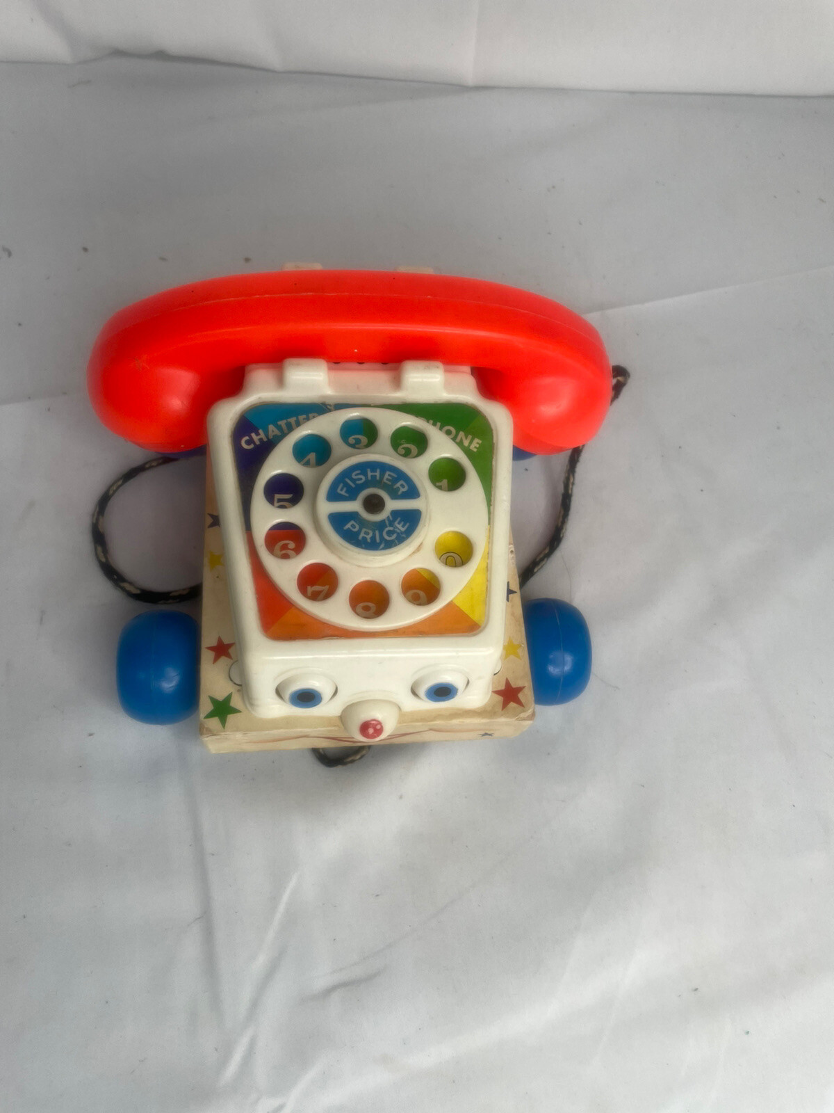 Vintage 1961 Fisher Price Chatter Phone #747 Telephone Pull Toy Moving ...