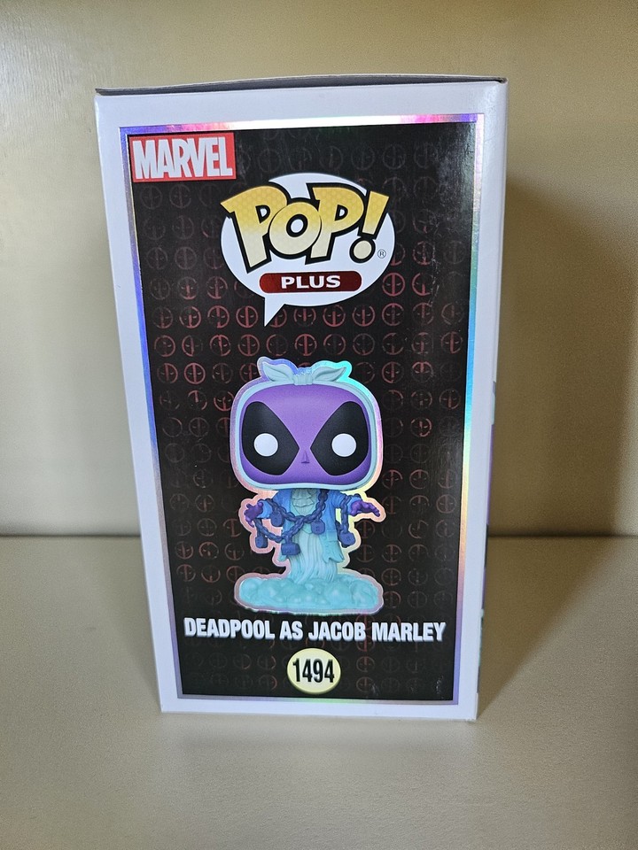 Funko Pop! Plus: Marvel - Deadpool as Jacob Marley #1494 With Free Pop ...