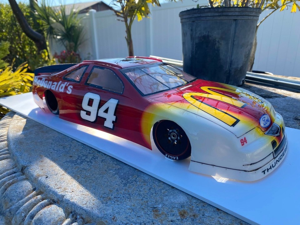 protoform rc body 1/10 McDonalds Pre painted Bill Elliott Thunderbird ...