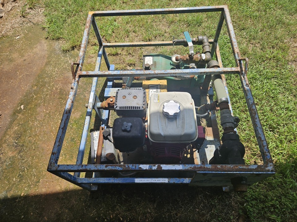 Myer CX20-10AV, Sewer Jetter Triplex Pump Skid, Gas Engine, Electric ...
