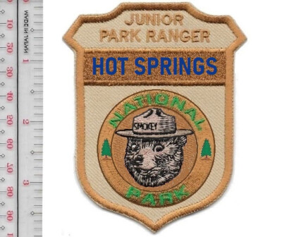 Smokey the Bear Hot Springs National Park Junior Park Ranger Patch vel ...