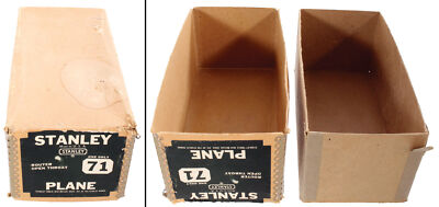 Orig. Stanley Box for No. 71 Router Plane - Full Label-ca. 1960's ...