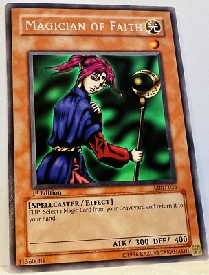 YuGiOh MAGICIAN OF FAITH MRD-036 1st Edition Metal Raiders Near Mint | eBay