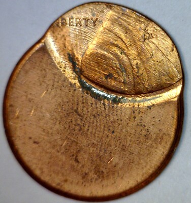 ERROR OFF CENTER Lincoln Cent Uncirculated / BU + O/C Coin NR FREE SHIP ...