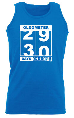 Oldometer Birthday 29 30 Funny Gift Novelty Tank Top Vest Singlet Gifts ...